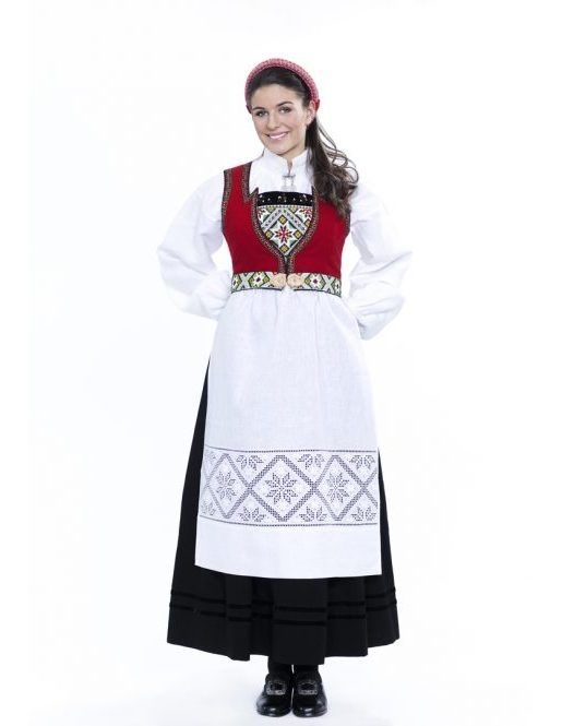 hardangerbunad forkle